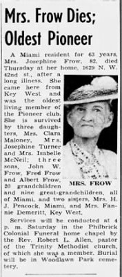 Captain John Simon Frow, Miami Florida Pioneer & Sea Captain Survived ...