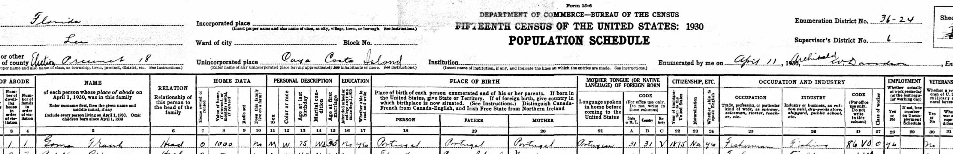 Francisco “Frank” GOMES D’sa – Exploring Florida History