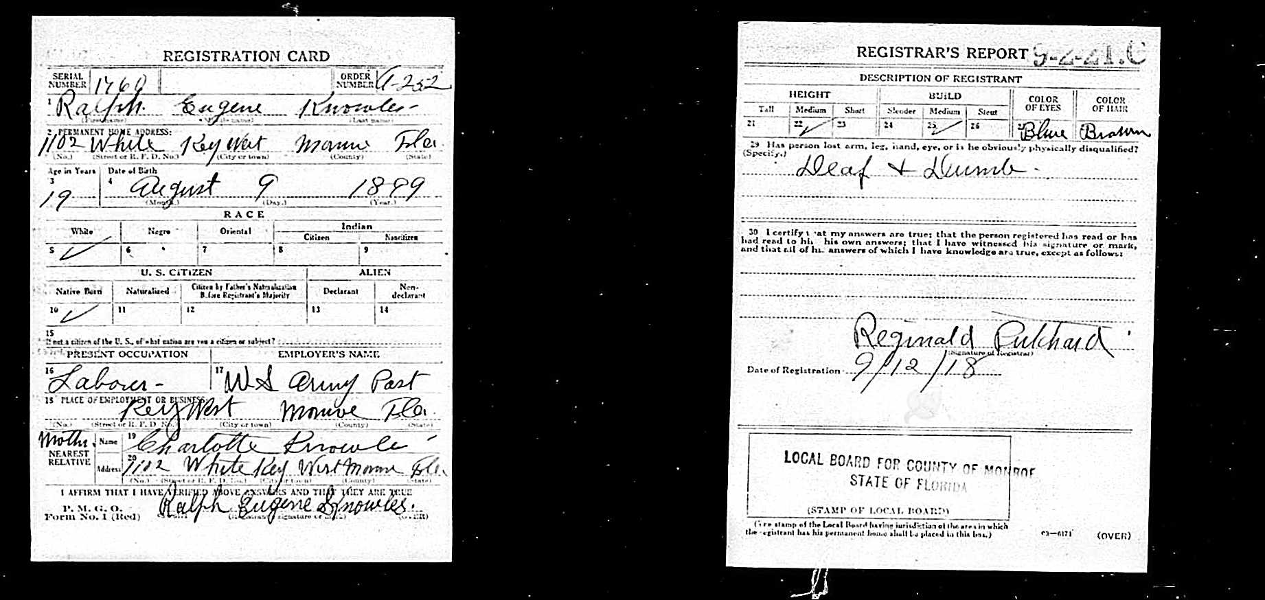 Ralph Eugene Knowles – Exploring Florida History